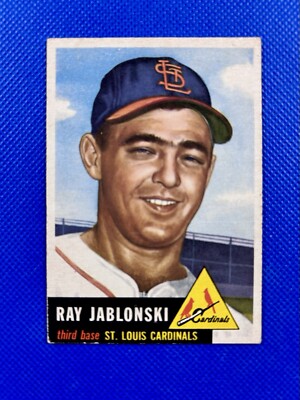1953 Topps #189 Ray Jablonski St. Louis Cardinals Mid-level EX-MT B53 ...