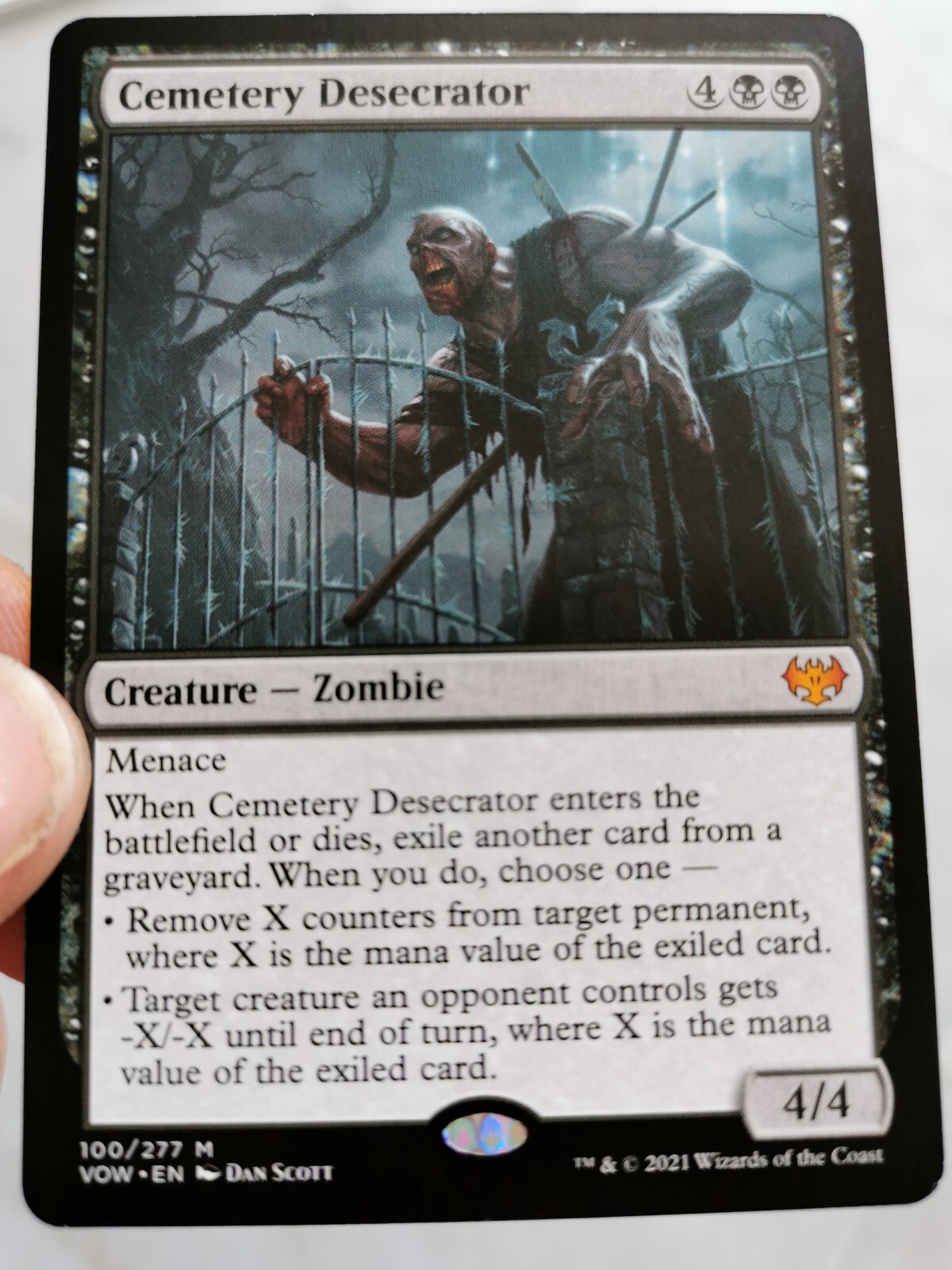 Cemetery desecrator/ profanateur de cimetière - crimsom vow- magic MTG ...