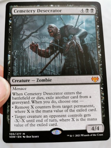 Cemetery desecrator/ profanateur de cimetière - crimsom vow- magic MTG ...