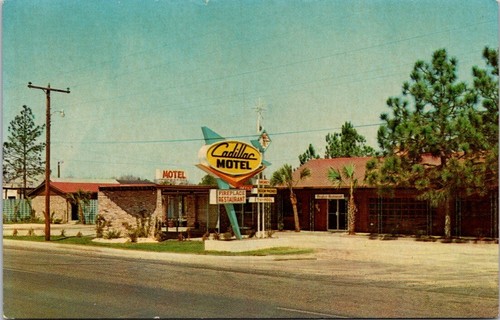 Florence SC Cadillac Motel Fireplace Restaurant MCM Sign Exterior ...