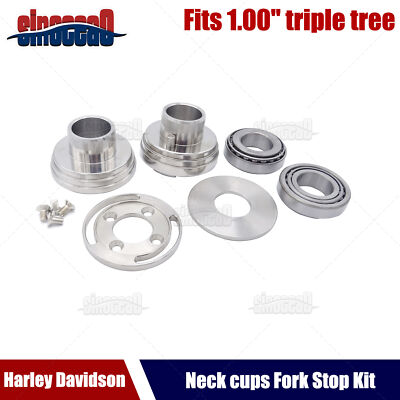For HARLEY INTERNAL FORK STOP KIT WITH NECK BEARINGS Wide Glide ...