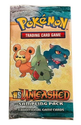 Booster Pokemon HS UNLEASHED Sampling Pack scellé Anglais 3 cartes ...
