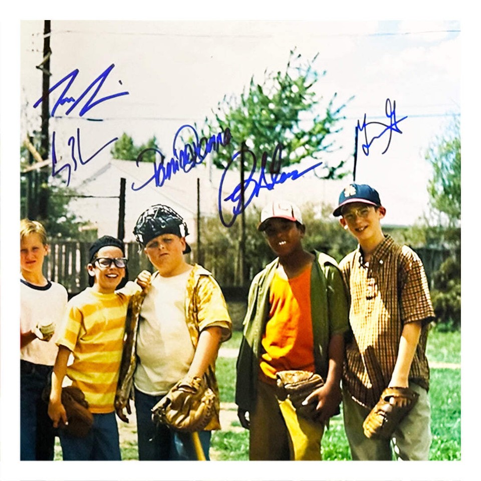 Sandlot Movie Cast Signed 8 Signature Baseball 16x20 Photo (Beckett) | eBay