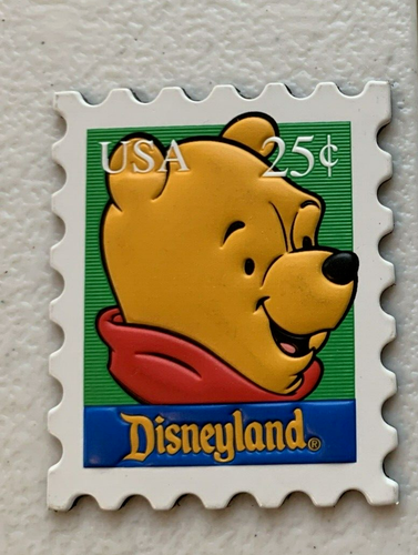 Disneyland Winnie the Pooh Fridge Magnet 25 cent Postage Stamp vintage ...