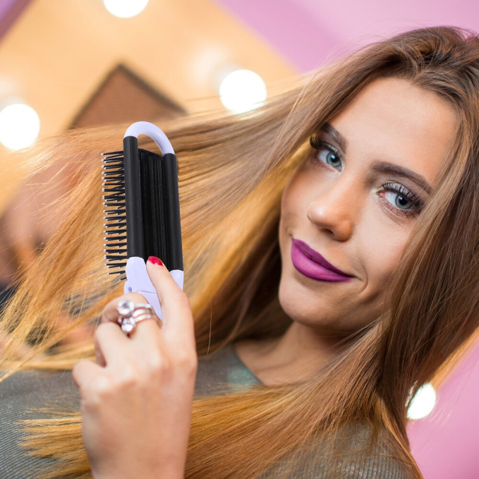 Folding Comb with Mirror 3pcs for Beards and Hair Care Travel Companion ...