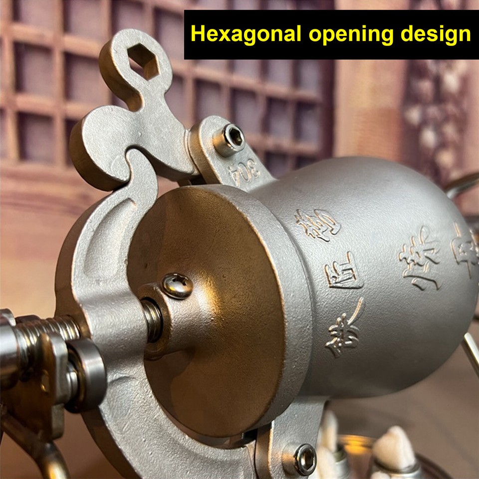 Chinese Stainless Steel Popcorn Machine Hand Cannon Food Amplifier ...