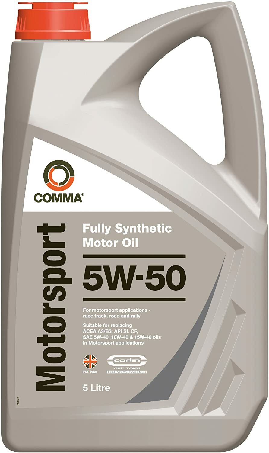 Comma Motorsport 5W50 Fully Synthetic Engine Oil 5 Litre MS5L ...