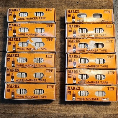 110 Rolls ITT HI-MARK Wire Marker Tape ROLLS • Electrical Wire Marking ...