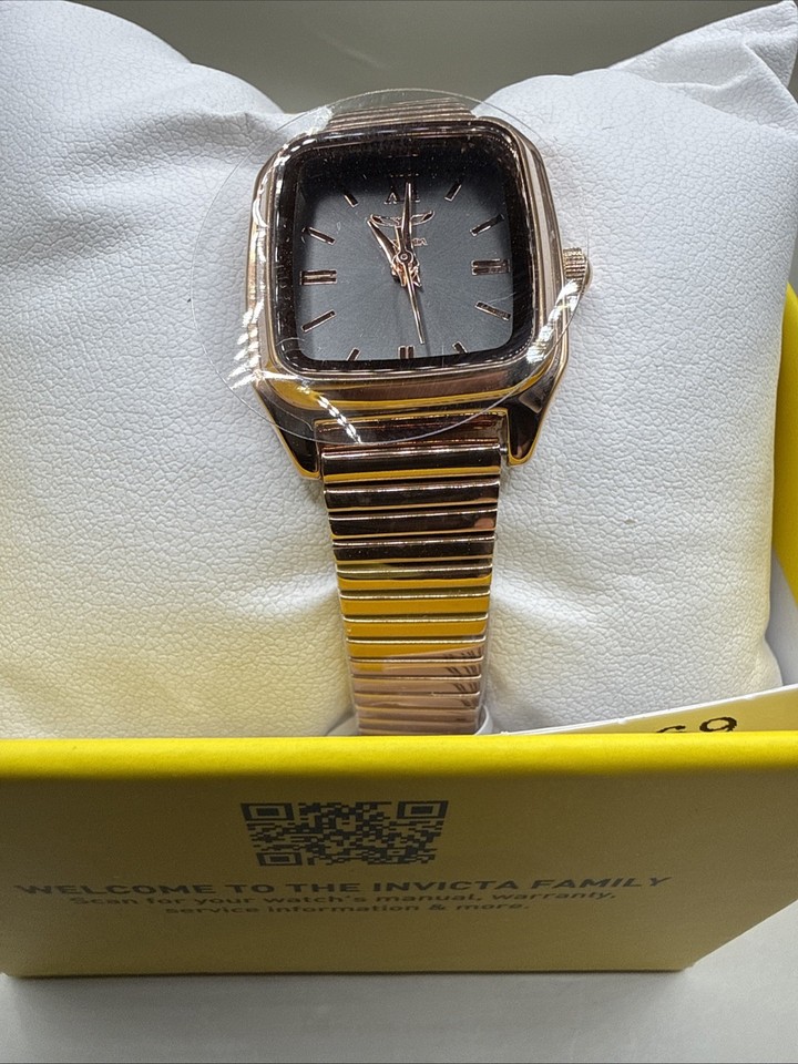 Invicta Celestial I Women’s Watch 22mm Rose Gold Tone Black Dial 69091 ...