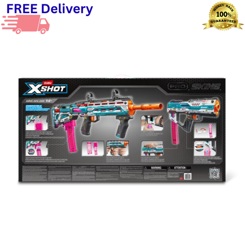 ZURU X-Shot PRO Fury-X Longshot Blaster 4-Pack 300 Darts Combo Kit NEW ...