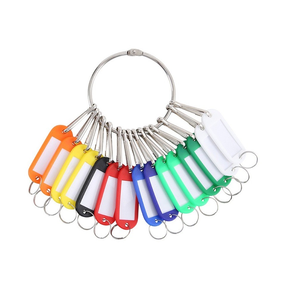 Plastic Key Ring Metal Split Rings Key Chains Key Classification | eBay ...