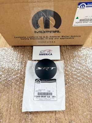SRT CENTER CAP for 2015-2026 Jeep Dodge Charger Challenger SATIN BLACK ...