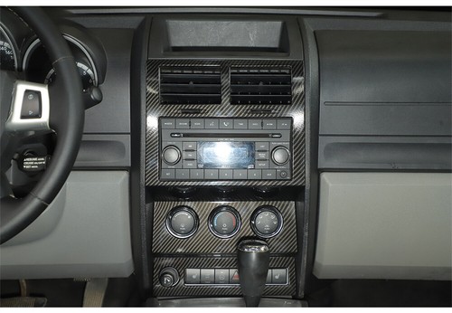 Carbon Fiber ABS Center Console Control Panel Trim Fit For Dodge Nitro ...