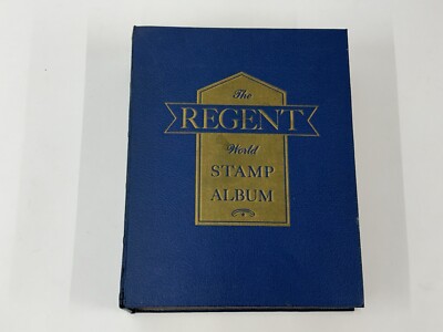 The Regent World Stamp Album Collection Vintage HUGE Lot 2480+ Stamps ...
