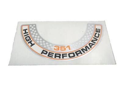 FORD FALCON XW GT HO 351 HIGH PERFORMANCE AIR CLEANER DECAL | eBay ...