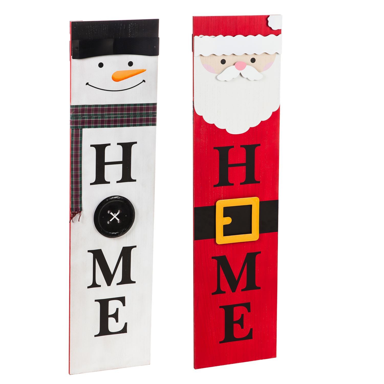 Evergreen,Porch Leaner,Double Sided Snowman/Santa Porch Leaner ...