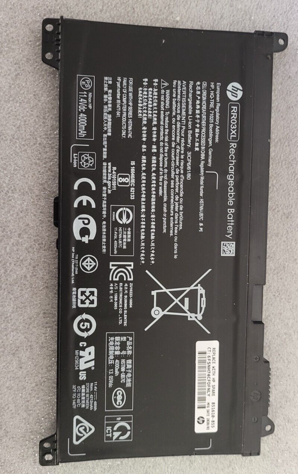 Genuine RR03XL Battery For HP PROBOOK 430 440 450 470 G5 851610-855 ...