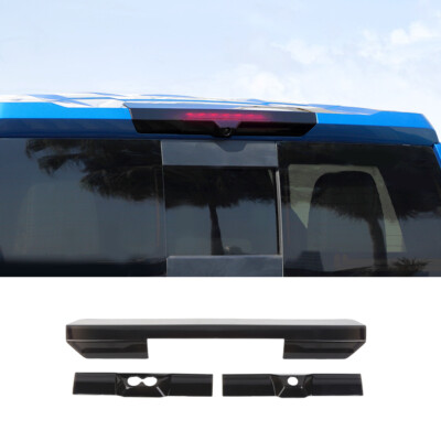3X Blackened 3rd Third Brake Light Cover Trim For Chevy Silverado GMC ...