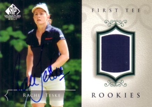 Rachel Teske signed auto 2004 SP Signature LPGA golf tournament worn ...