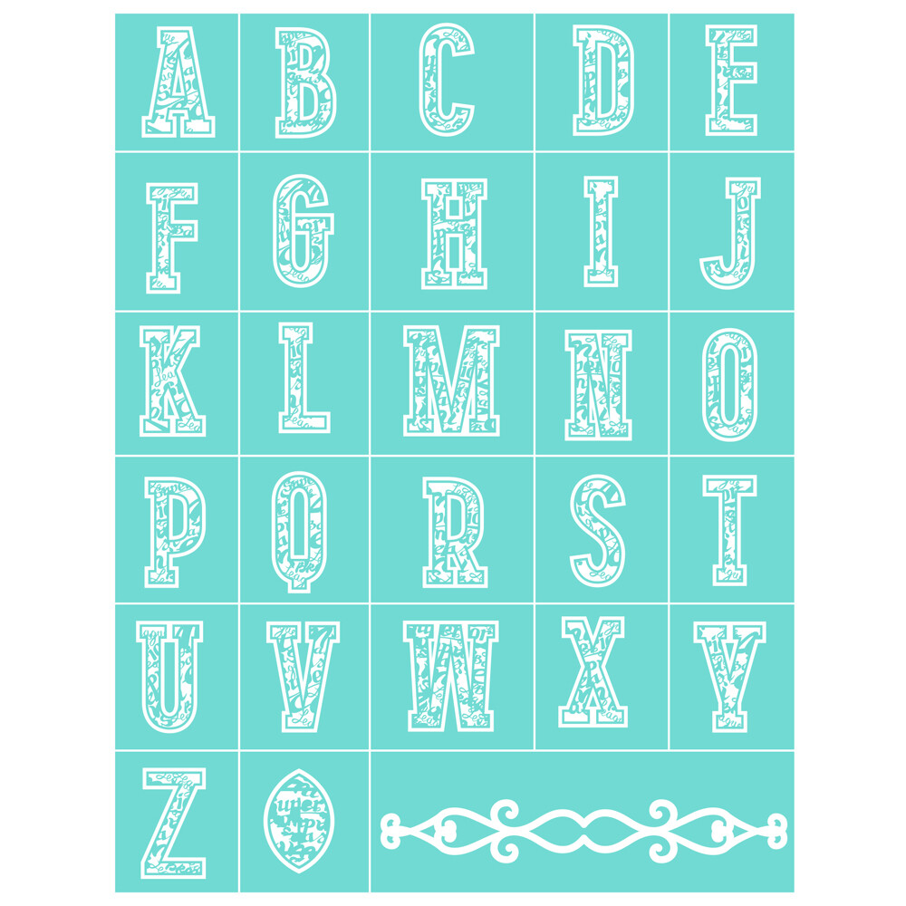 Silk Screen Printing Stencil Letters Adhesive Mesh Transfer Pillow Wood ...