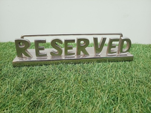 Reserved table top decorative aluminum Reserved sign board home decor ...