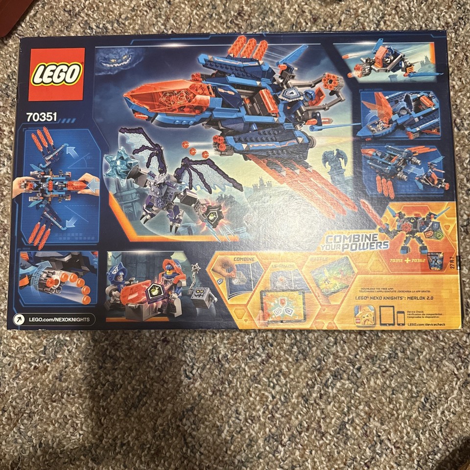 Lego Nexo Knights Clay's Falcon Fighter Blaster Set 70351 NIB New | eBay