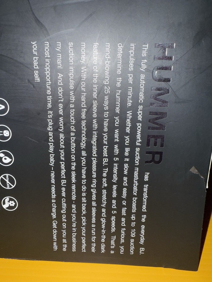 Mind Blowing Top Speed 109 RPMs Vedo Hummer platinum Hands free Bj ...