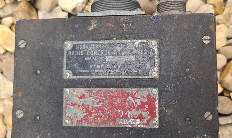 Lancaster bomber WW2 RAF BC-602 Radio control unit for SCR-522 barn ...