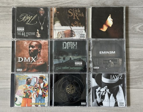 90s Hip Hop Rap Cds Big L Slick Rick Shyheim DMX Eminem Fresh P Lupe ...
