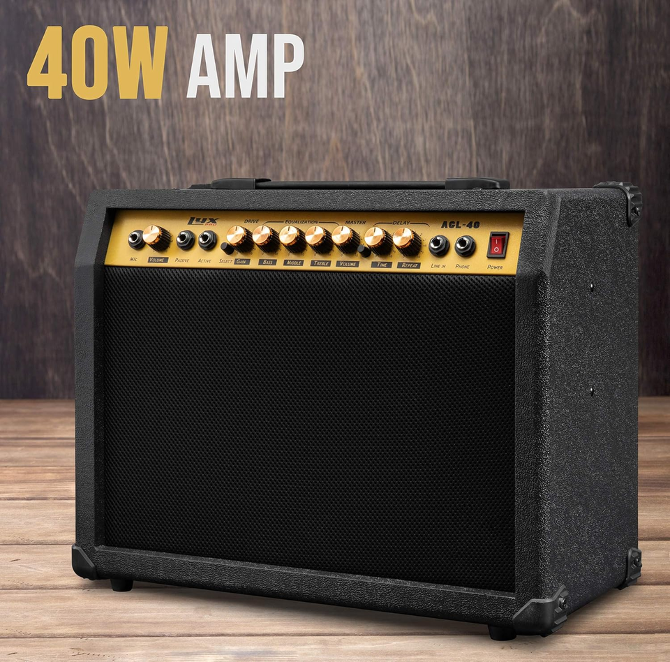 40 Watt Electric Guitar Amplifier | Combo Solid State Studio & Stage Amp with... | eBay