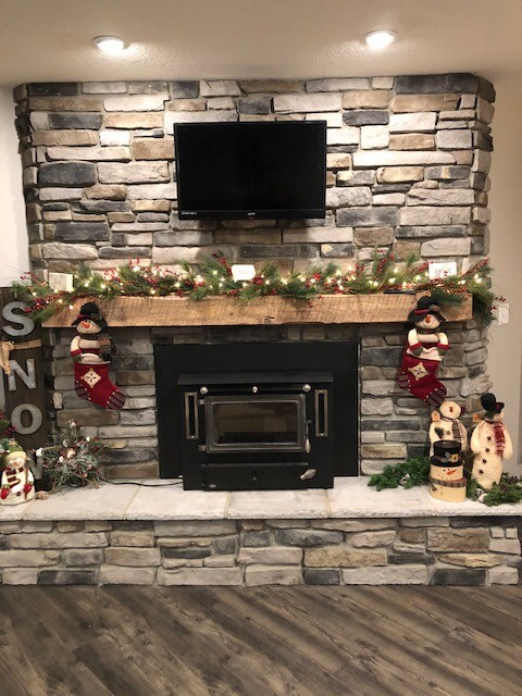 Hitzer 983 Hand Fired Coal Burning Fireplace Insert w/ Surround- 100 ...