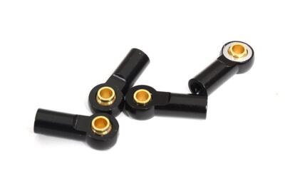 Black Alloy 3mm Short Tie Rod Ball Ends 4pcs INTC30415BLACK by Integy ...