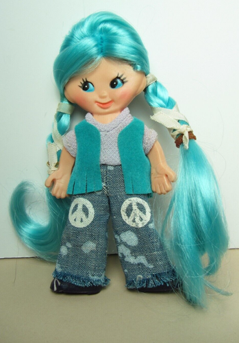 MOD HIPPIE - Vintage 1960's Ideal Flatsy Doll - 5" Tall | eBay