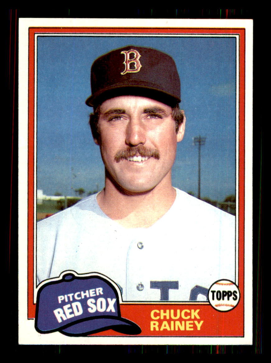 1981 Baseball Topps Chuck Rainey Boston Red Sox #199 1 | eBay