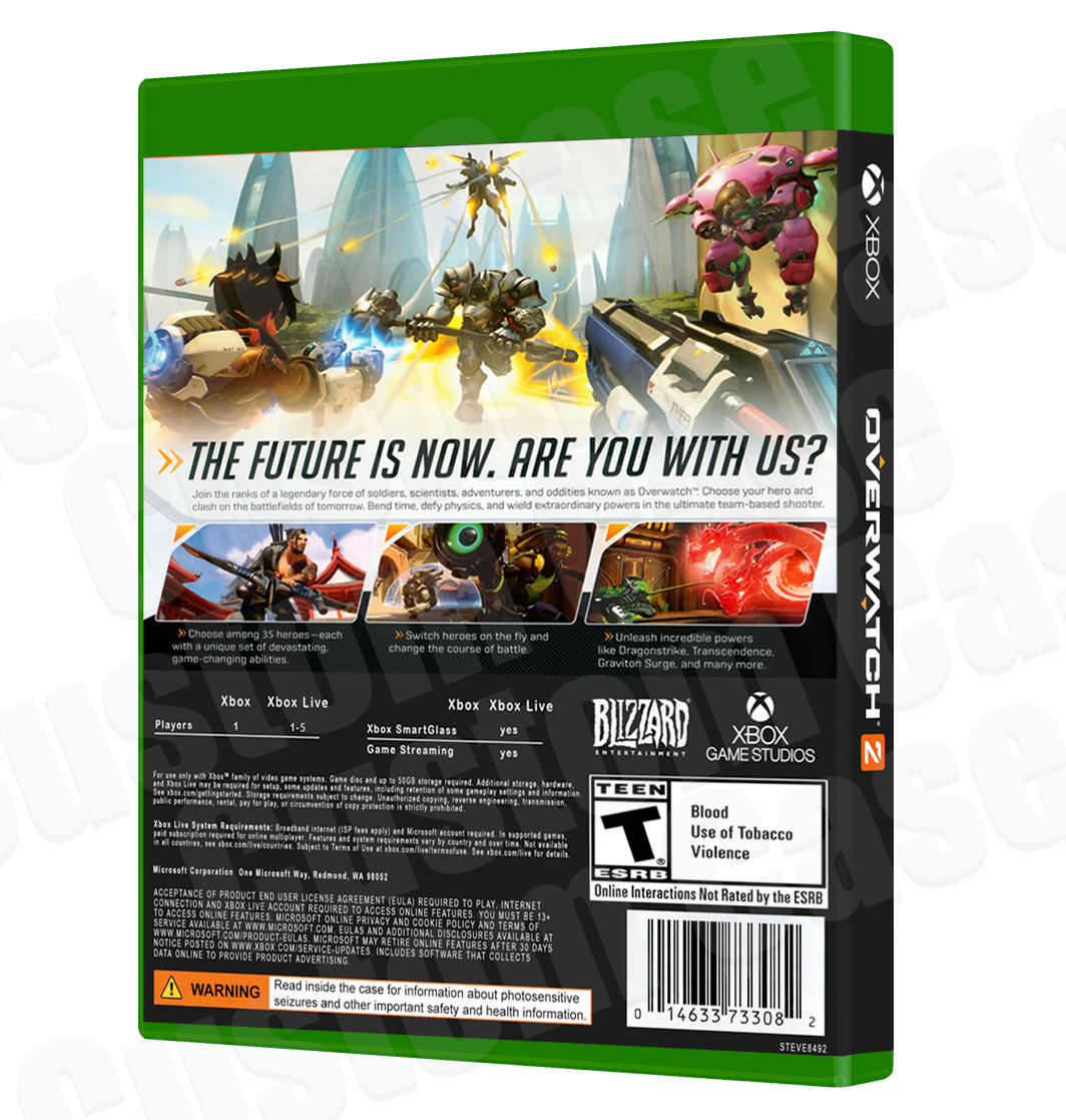 Custom Overwatch 2 (Xbox One Case w/ OW1 Game) Read Description | eBay
