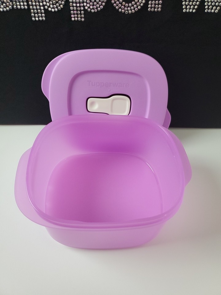 Tupperware CrystalWave Microwave PLUS Mini Square Container 800ml /3.25 ...