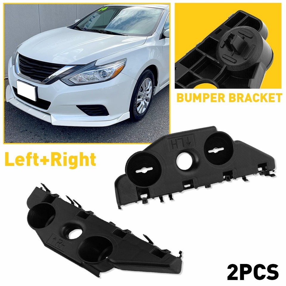 For Nissan 2016-2018 ALTIMA Bumper Bracket Retainer Front 2pc Plastic ...