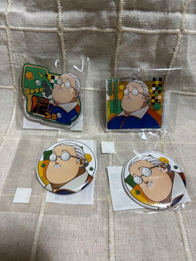 SAKAMOTO DAYS Taro Sakamoto 4Pc Set, Acrylic Badge Keychain | eBay
