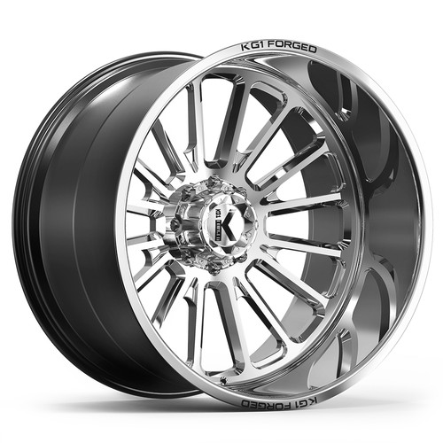 22x14 KG1 Forged KC010 Victor Polished Wheels 8x6.5 (-76mm) Set of 4 | eBay
