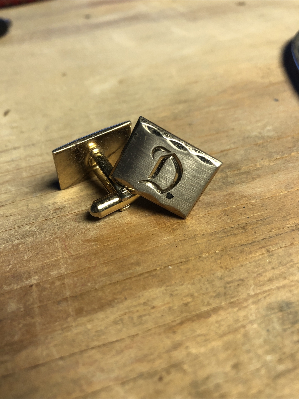 “D" Monogram Hickok T Cufflinks Tux Shirt Dress Suit Vintage Nice Shape ...