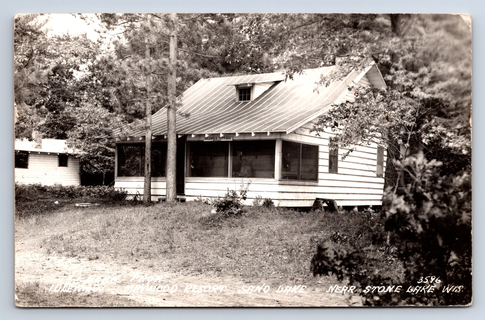 Vintage RPPC Stone Lake WI Idlewild Cottage Maywood Resort Sand Lake ...