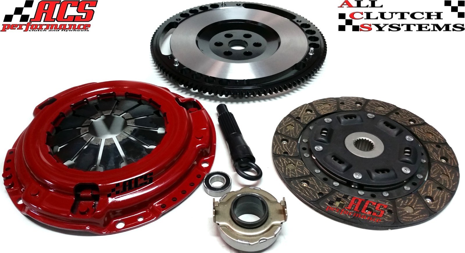 ACS STAGE 2 RACING CLUTCH KIT+LIGHT FLYWHEEL 92-05 Honda Civic 1.5L 1 ...