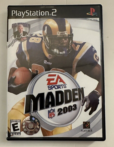 Madden NFL 2003 PS2 Game Complete CIB Disc Works Clean W/ Manual Faulk ...