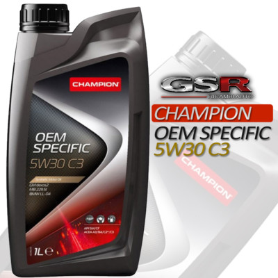 5 L OLIO CHAMPION OEM SPECIFIC 5W30 C3 ACEA: C3-16 API: SN/CF BMW ...