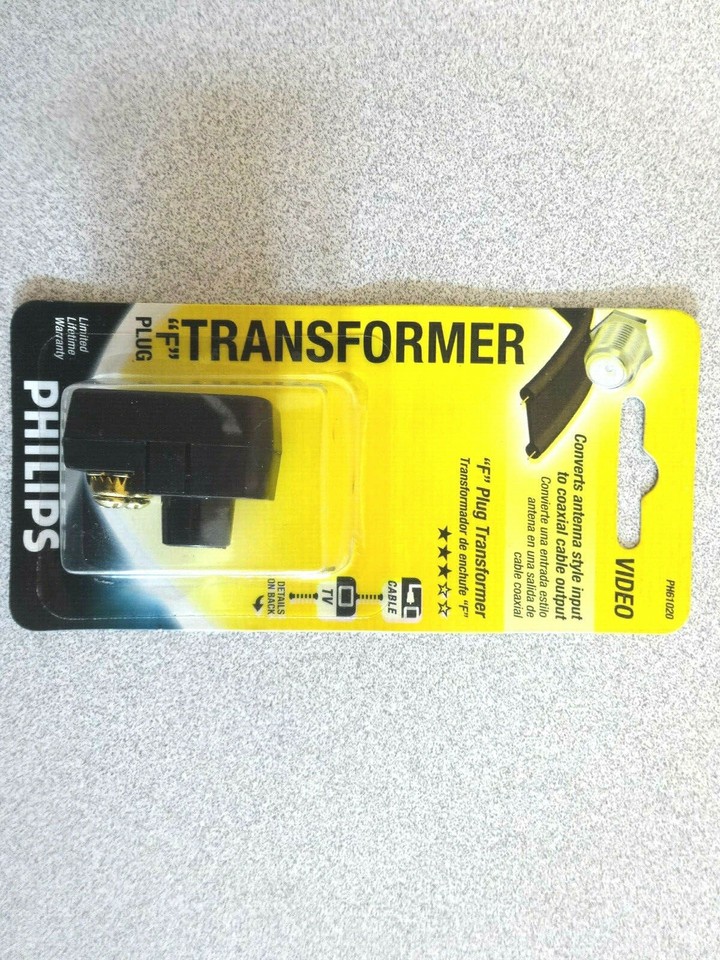 New Antenna Matching Transformer UHF/VHF/FM Balun 75-300 Ohm TV F Cable ...