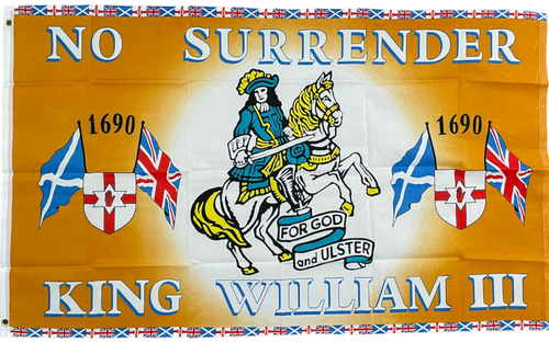 King William III Orange Order Flag Large Ulster Scotland Northern ...