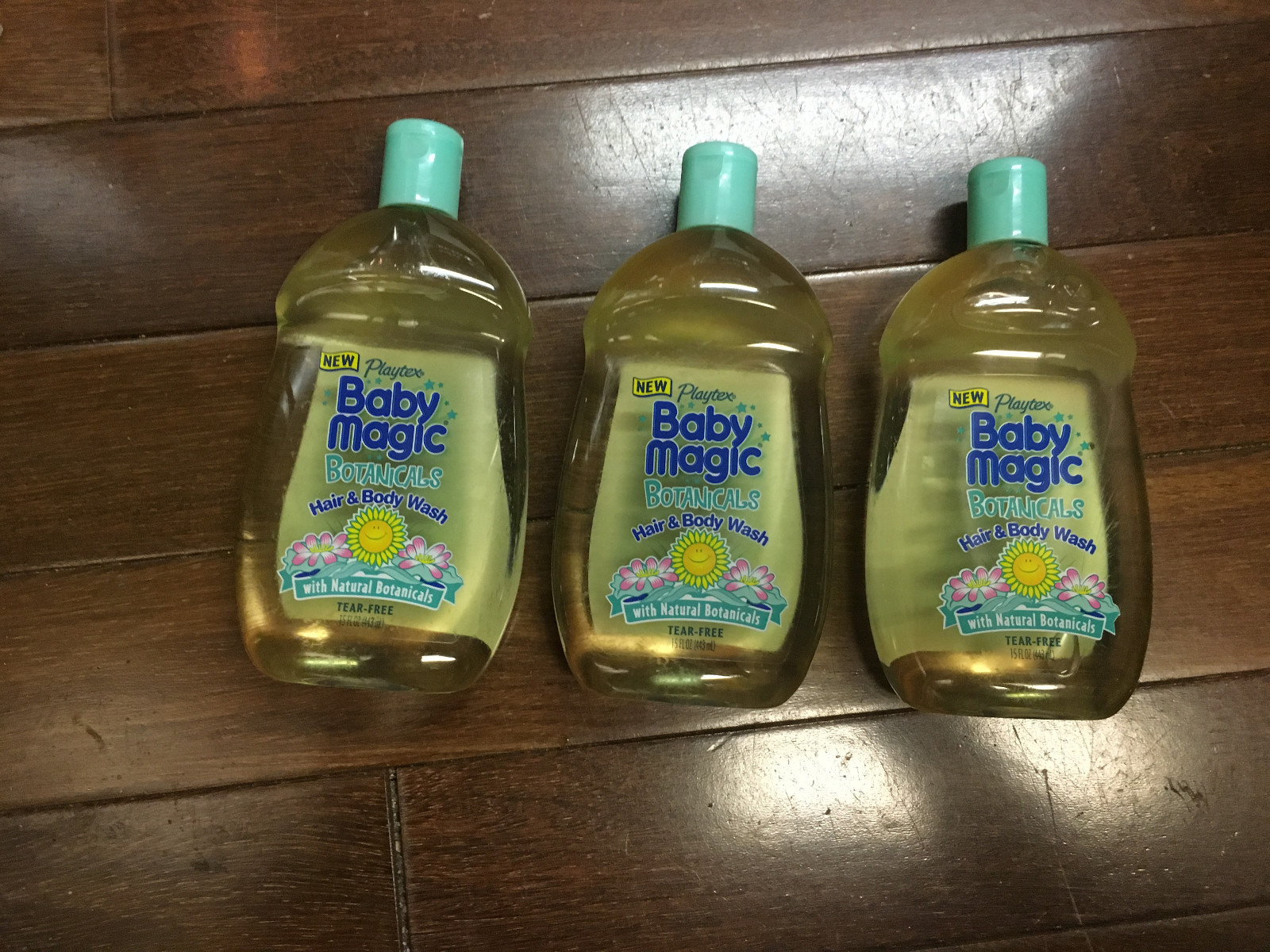 ( 3 ) Baby Magic Nourishing Hair & Body Wash Tear Free Nat Botanical 15 ...