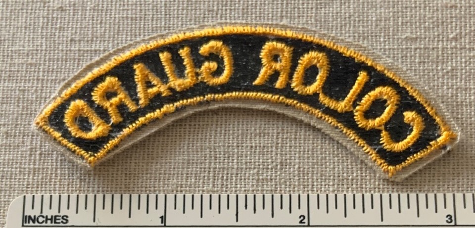 Vintage BOY SCOUTS OF AMERICA Color Guard Rocker Segment PATCH BSA Camp ...