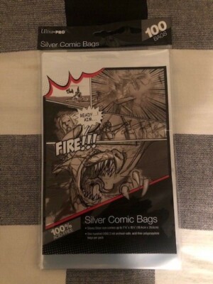 100 Silver Comic Book Acid Free Poly Bags archival sleeves | eBay