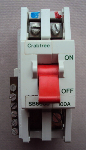 CRABTREE SB6000 100A AC22 DP 100 AMP BS5419 MAIN SWITCH DISCONNECTOR ...